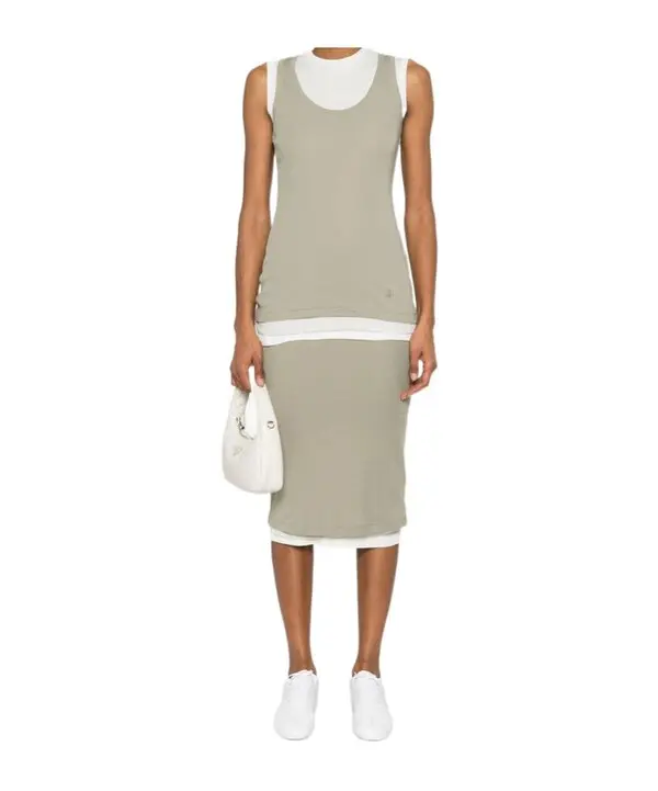 JIL SANDER Cotton Midi Skirt