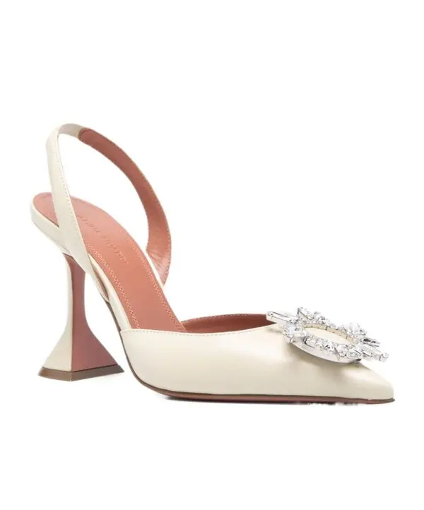 Amina Muaddi Pointed-toe High-heeled Sandals