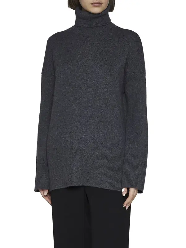 P.a.r.o.s.h Mélange-effect Roll-neck Jumper