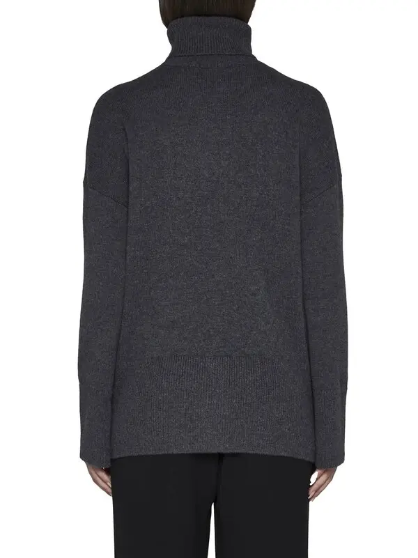 P.a.r.o.s.h Mélange-effect Roll-neck Jumper