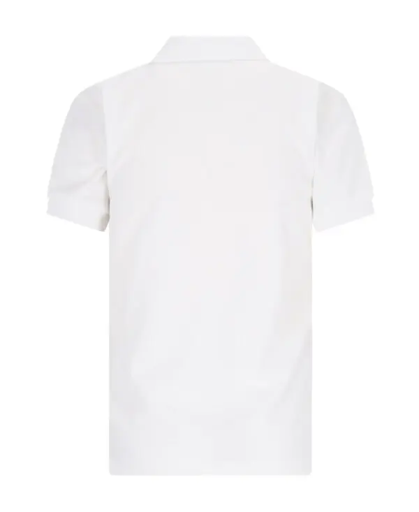 Play Comme Des Garcon Heart Logo Patch Short-sleeved Polo Shirt