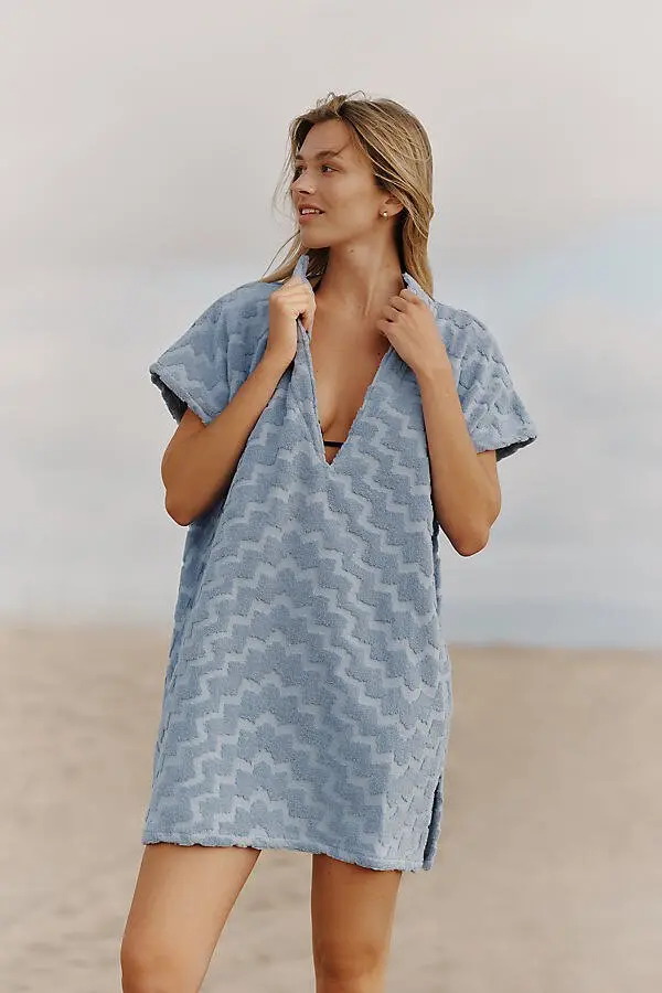 Seafolly Towel Poncho - Cornflower