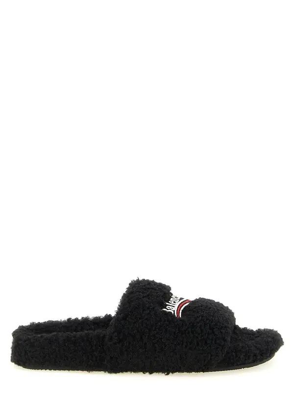 Balenciaga Furry' Open Sandals