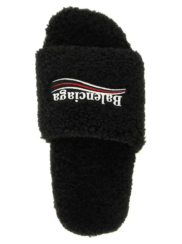 Balenciaga Furry' Open Sandals