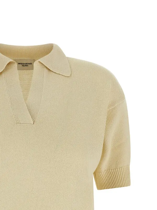 Max Mara Wkdalbero Cotton Polo Sweater