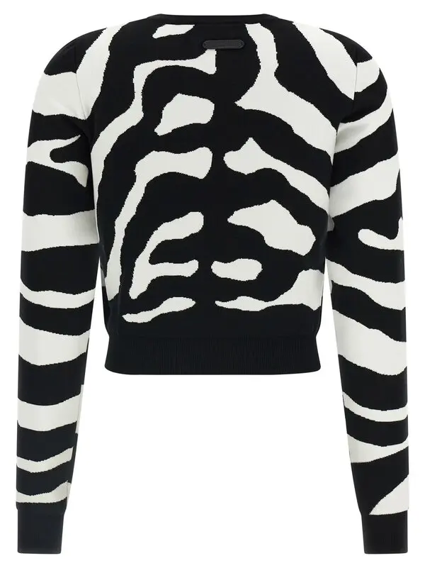 Moschino Zebra Intarsia Sweater