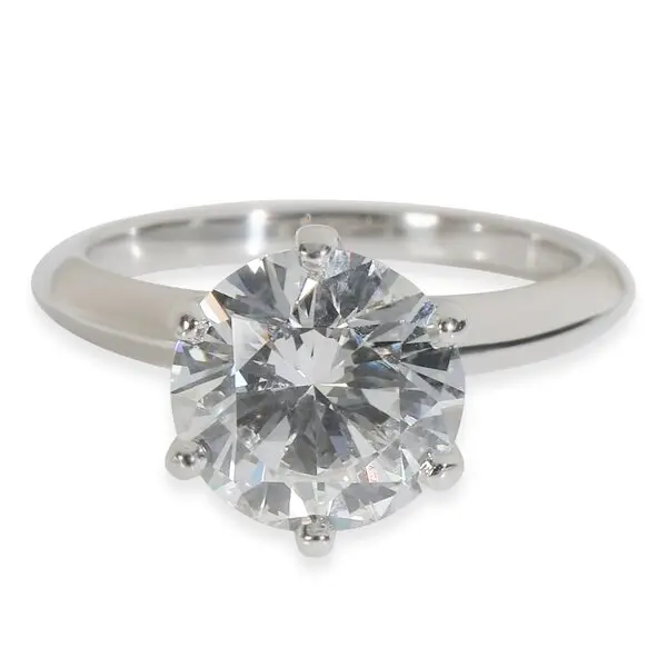 Tiffany & Co. 2.56 Ct Round Brilliant Diamond Solitaire Engagement Ring - Platinum