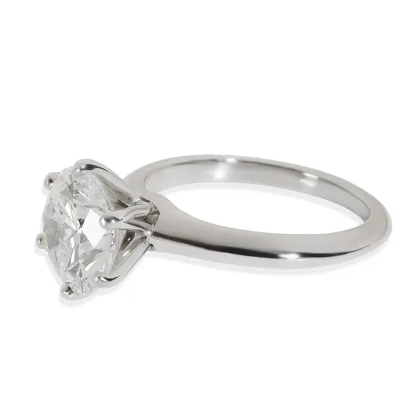 Tiffany & Co. 2.56 Ct Round Brilliant Diamond Solitaire Engagement Ring