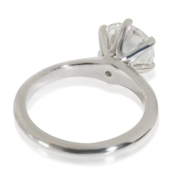 Tiffany & Co. 2.56 Ct Round Brilliant Diamond Solitaire Engagement Ring