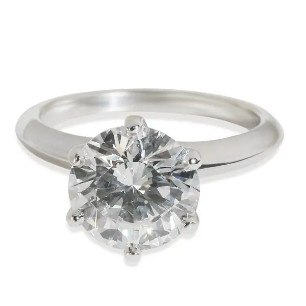 Tiffany & Co. 2.56 Ct Round Brilliant Diamond Solitaire Engagement Ring