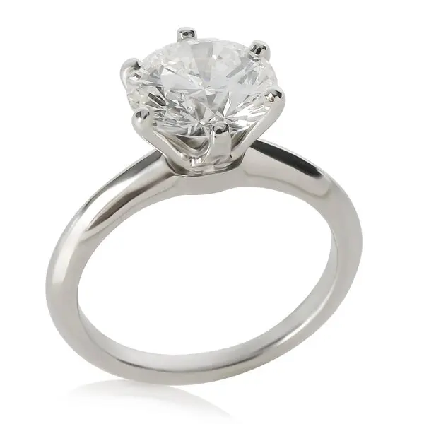Tiffany & Co. 2.56 Ct Round Brilliant Diamond Solitaire Engagement Ring