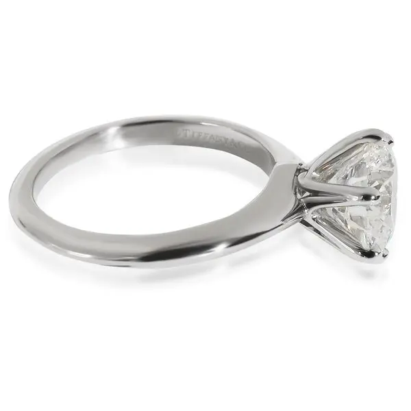 Tiffany & Co. 2.56 Ct Round Brilliant Diamond Solitaire Engagement Ring