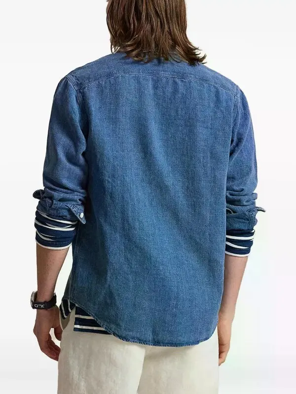 Polo Ralph Lauren Classic-fit Indigo Linen Work Shirt
