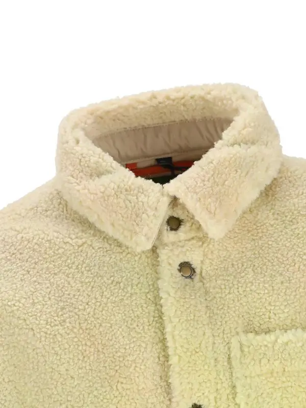 NAPAPIJRI Logo-embroidered Fleece Shirt Jacket