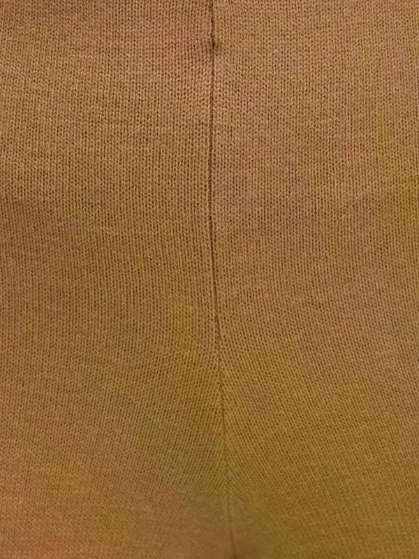 Sisley Fine-knit Wide-leg Trousers