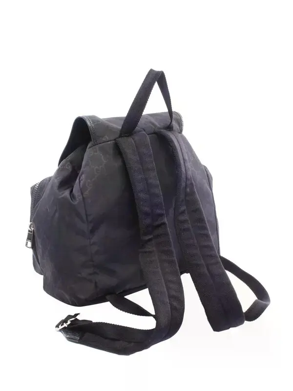 Gucci Gg Nylon Double Front Pocket Backpack