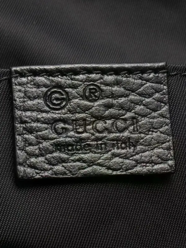 Gucci Gg Nylon Double Front Pocket Backpack