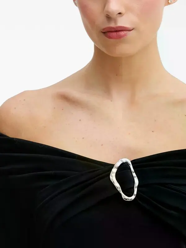Sisley Off-shoulder Hardware-detail Top