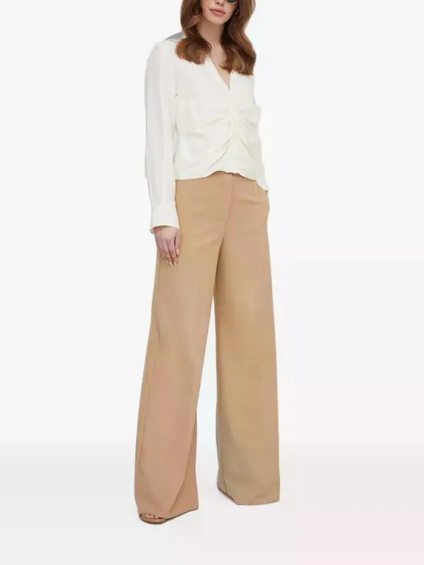 Sisley Ruched Long-sleeve Blouse
