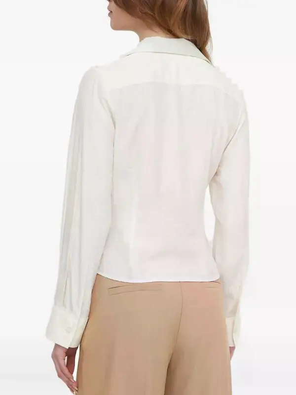 Sisley Ruched Long-sleeve Blouse