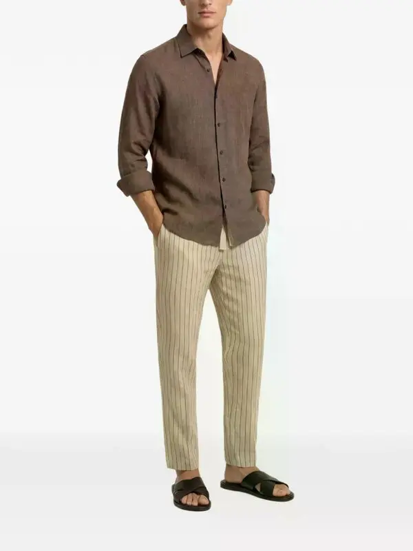 Orlebar Brown Giles Textured-linen Shirt
