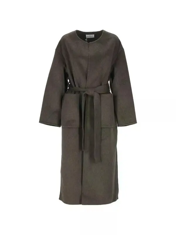THE DYNAMIS STUDIO Belted Wool Coat