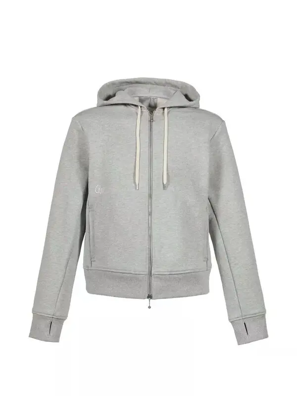 CEDARWOOD Logo-embroidered Zip-up Hoodie
