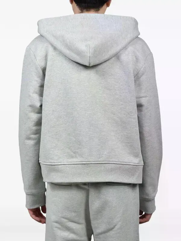 CEDARWOOD Logo-embroidered Zip-up Hoodie