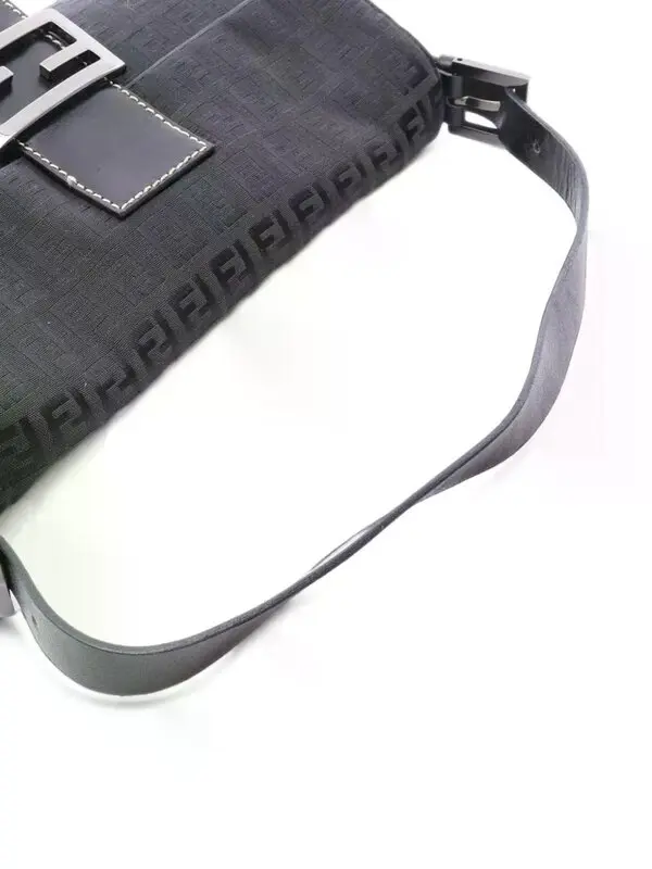 Fendi 2010s Mamma Baguette Zucchino Shoulder Bag