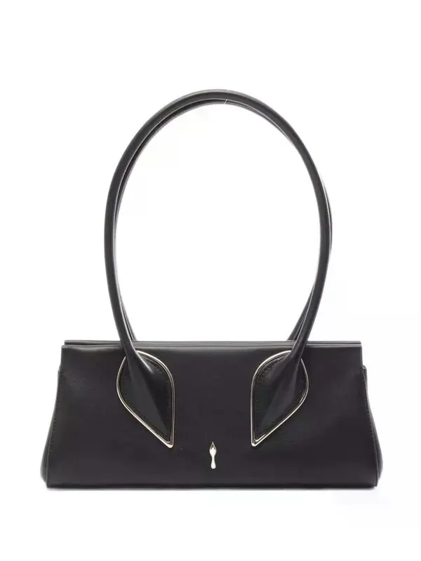 CHRISTIAN LOUBOUTIN Venus Leather Shoulder Bag - Black