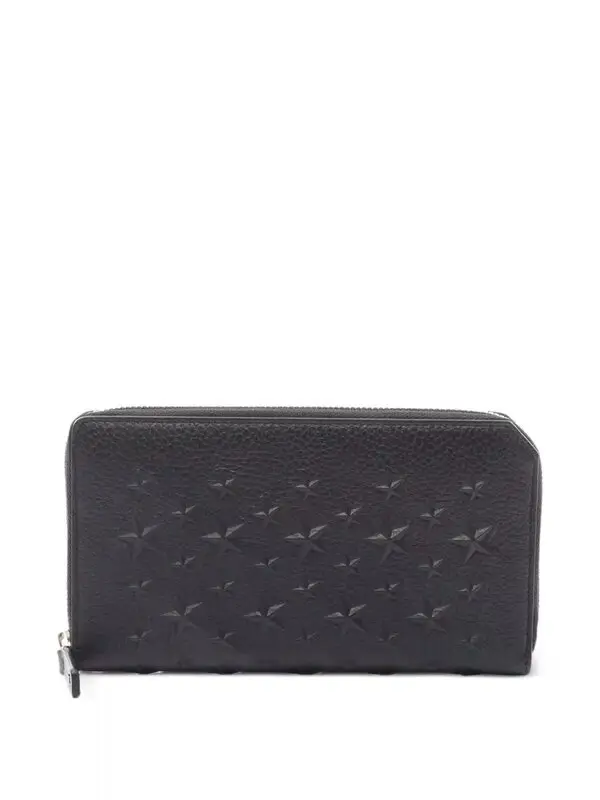 JIMMY CHOO 2010s Carnaby Star-embossed Wallet - Black