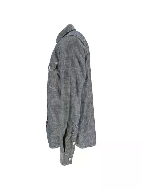TELA GENOVA Emilio Raw Chambray Shirt Jacket