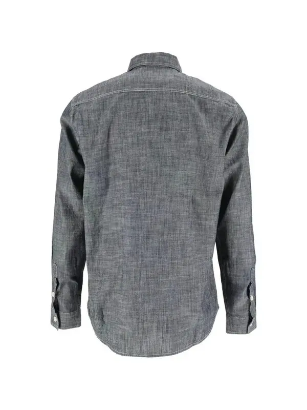 TELA GENOVA Emilio Raw Chambray Shirt Jacket