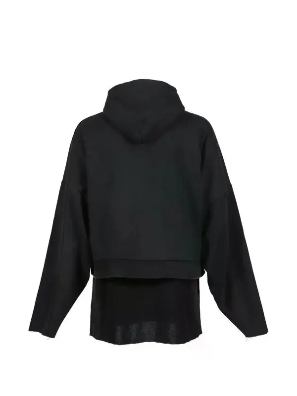 ARNODEFRANCE Overlapped Cropped Hoodie