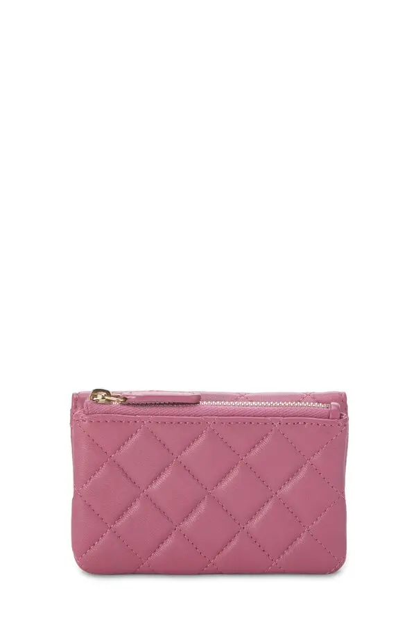 Chanel Quilted Lambskin Compact Wallet