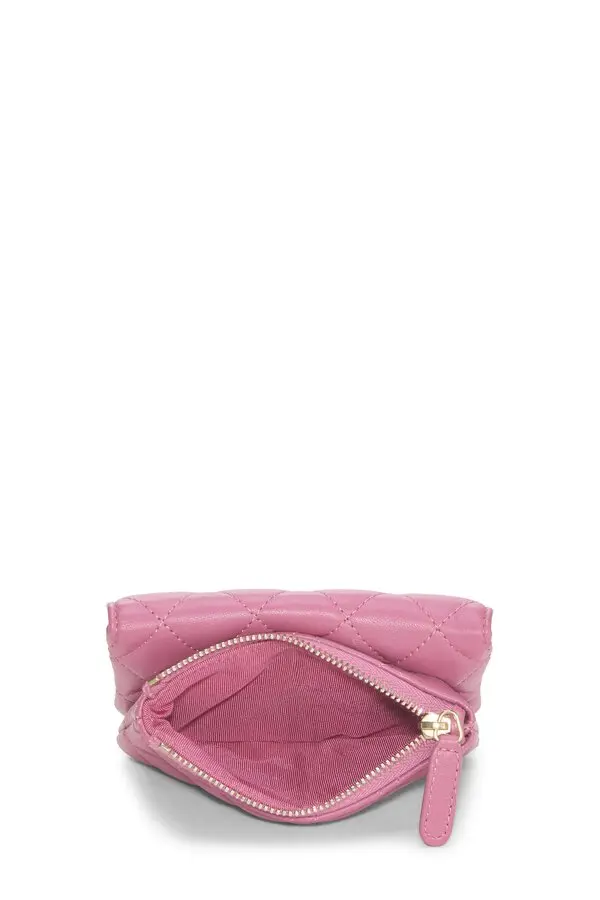 Chanel Quilted Lambskin Compact Wallet