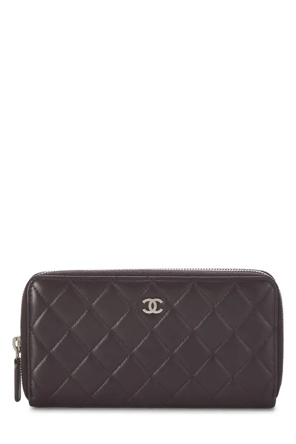 Chanel Lambskin Zip Around Wallet