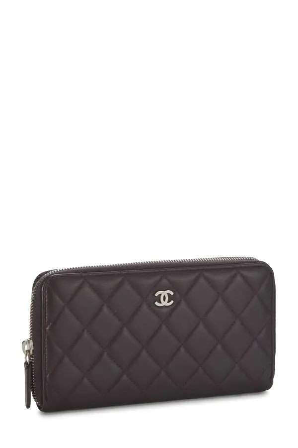 Chanel Lambskin Zip Around Wallet