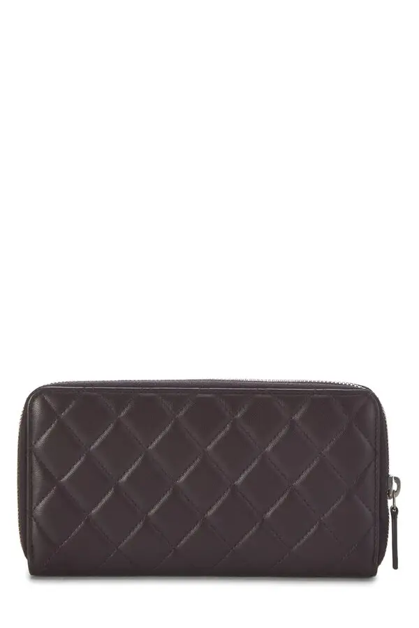 Chanel Lambskin Zip Around Wallet