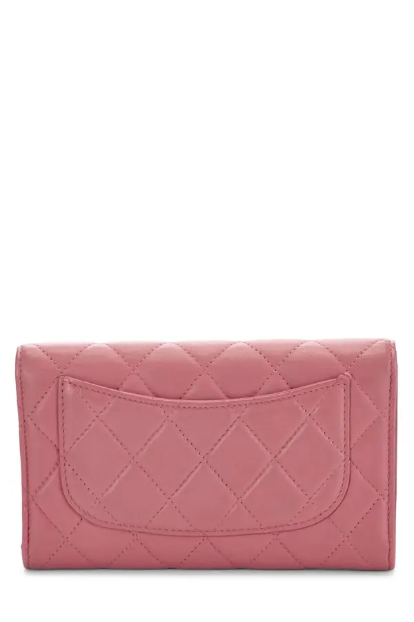 Chanel Lambskin Classic Flap Wallet Long
