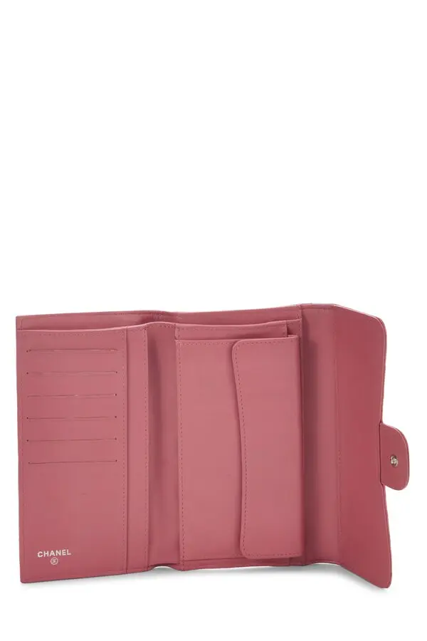 Chanel Lambskin Classic Flap Wallet Long