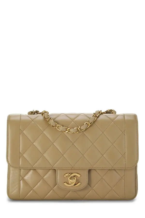 Chanel Quilted Lambskin Border Flap Small