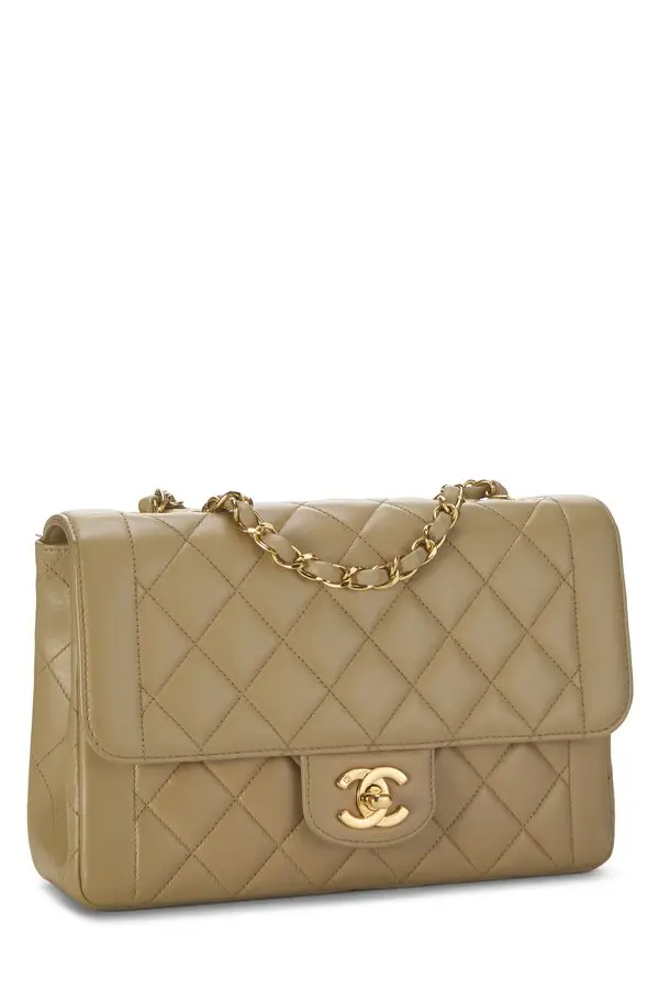 Chanel Quilted Lambskin Border Flap Small