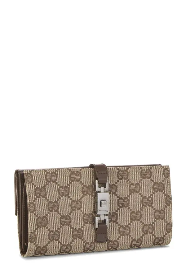 Gucci Original Gg Canvas Jackie Continental Wallet