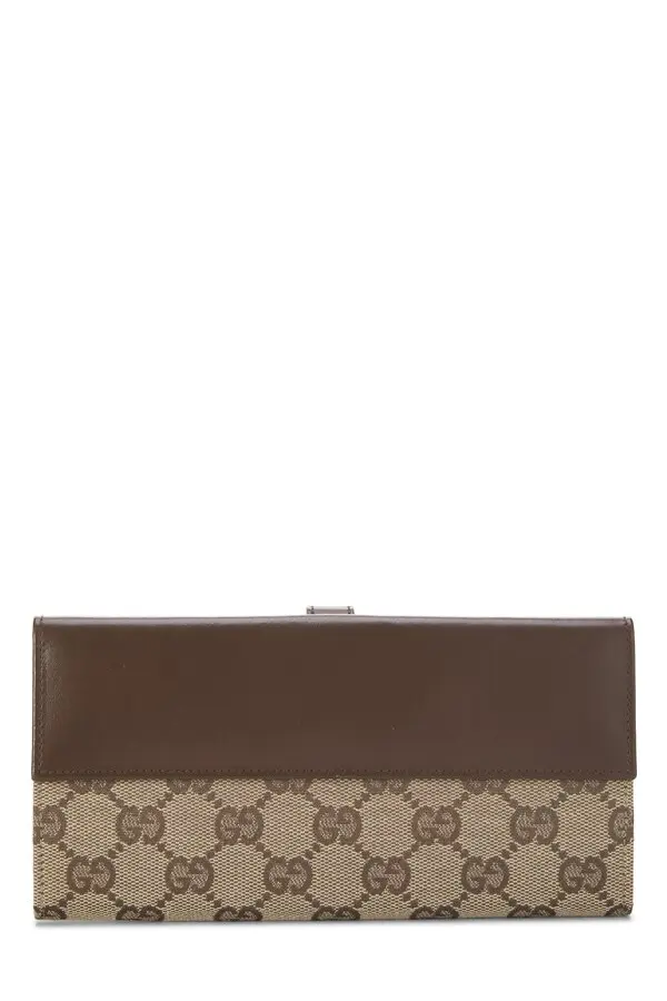 Gucci Original Gg Canvas Jackie Continental Wallet