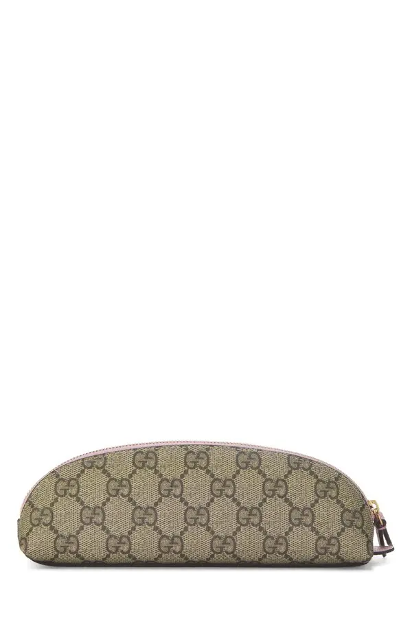 Gucci X Disney Brown Gg Supreme Canvas Daisy Duck Penil Case