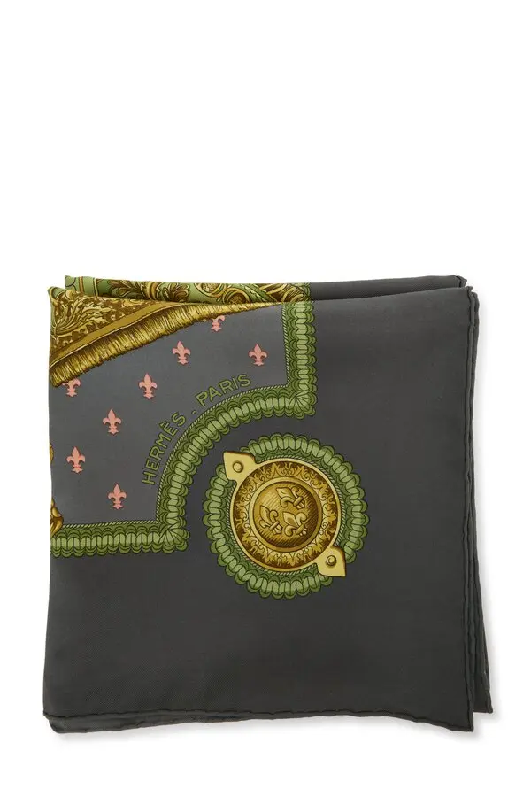Hermès Multicolor 'selles A Housse' Silk Scarf 90