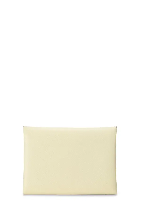 Hermès Epsom Calvi Duo - Jaune Milton