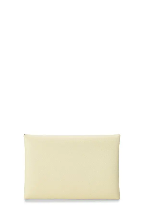 Hermès Epsom Calvi Duo - Jaune Milton