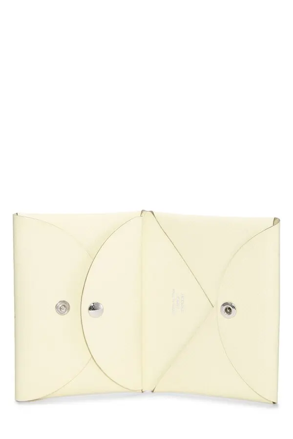 Hermès Epsom Calvi Duo - Jaune Milton